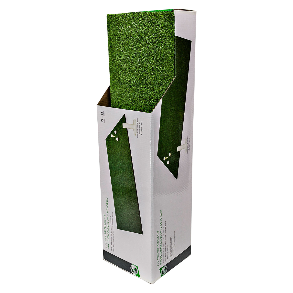 JEF World of Golf 3'x5' Professional Practice Mat with 5/8" Armacell B ...