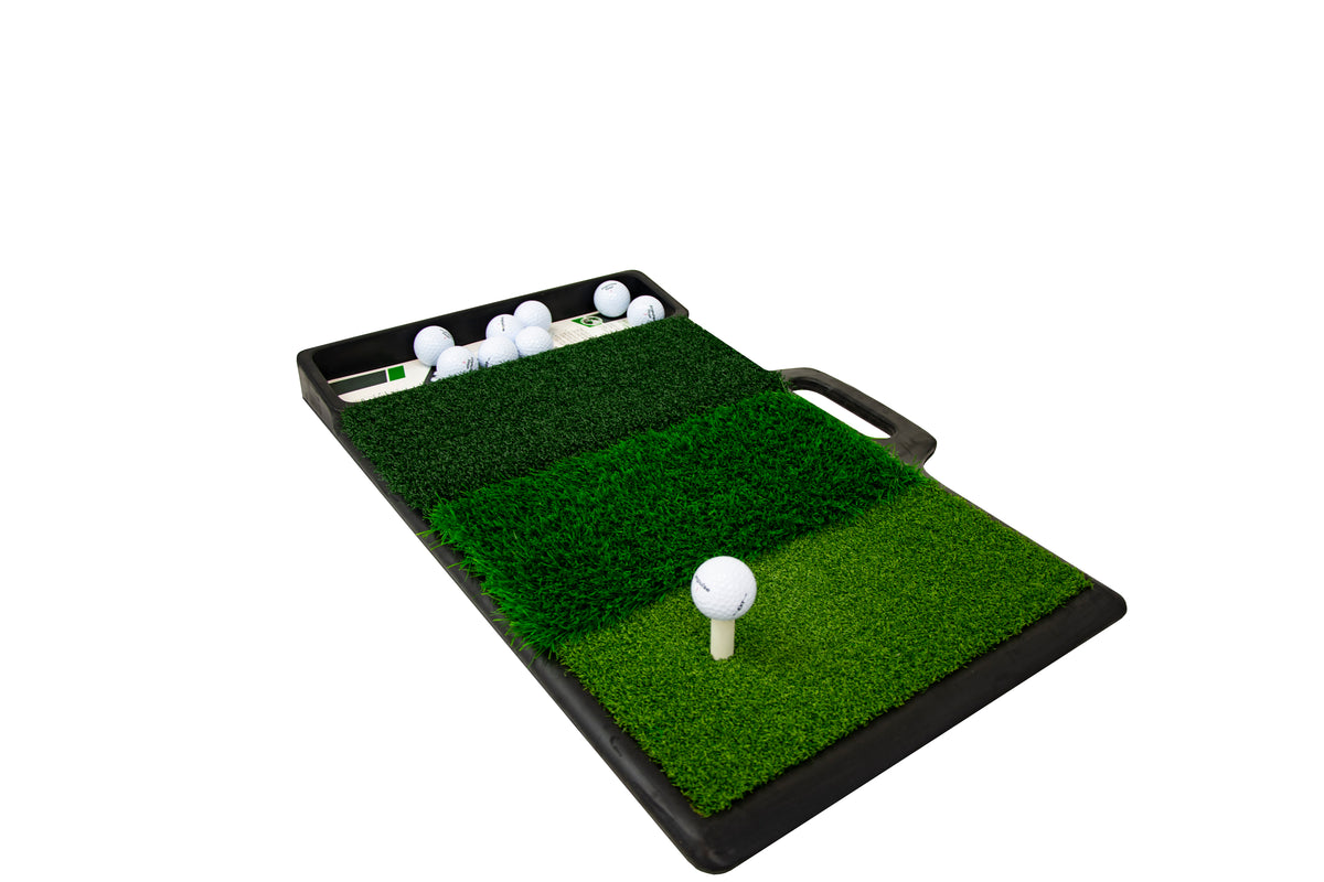 JEF World of Golf 3-Tier Practice Mat w/ Ball Tray – Golf Gifts ...