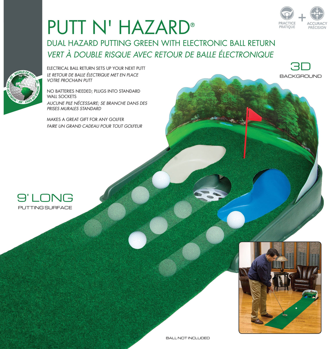 JEF World of Golf Putt N' Hazard - Electric Putting System – Golf Gifts ...